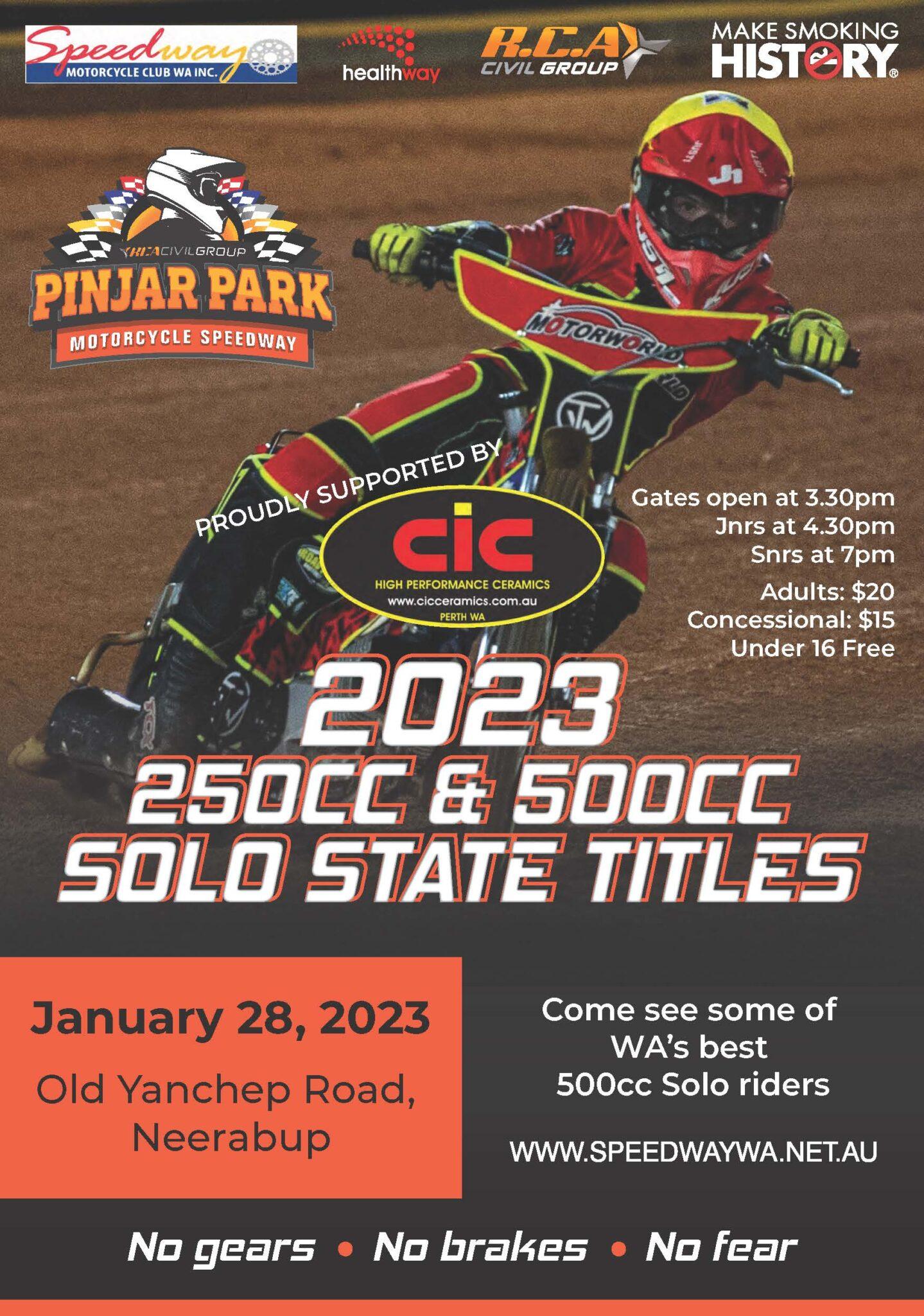 Race Day Program – RCA Civil Pinjar Park Speedway